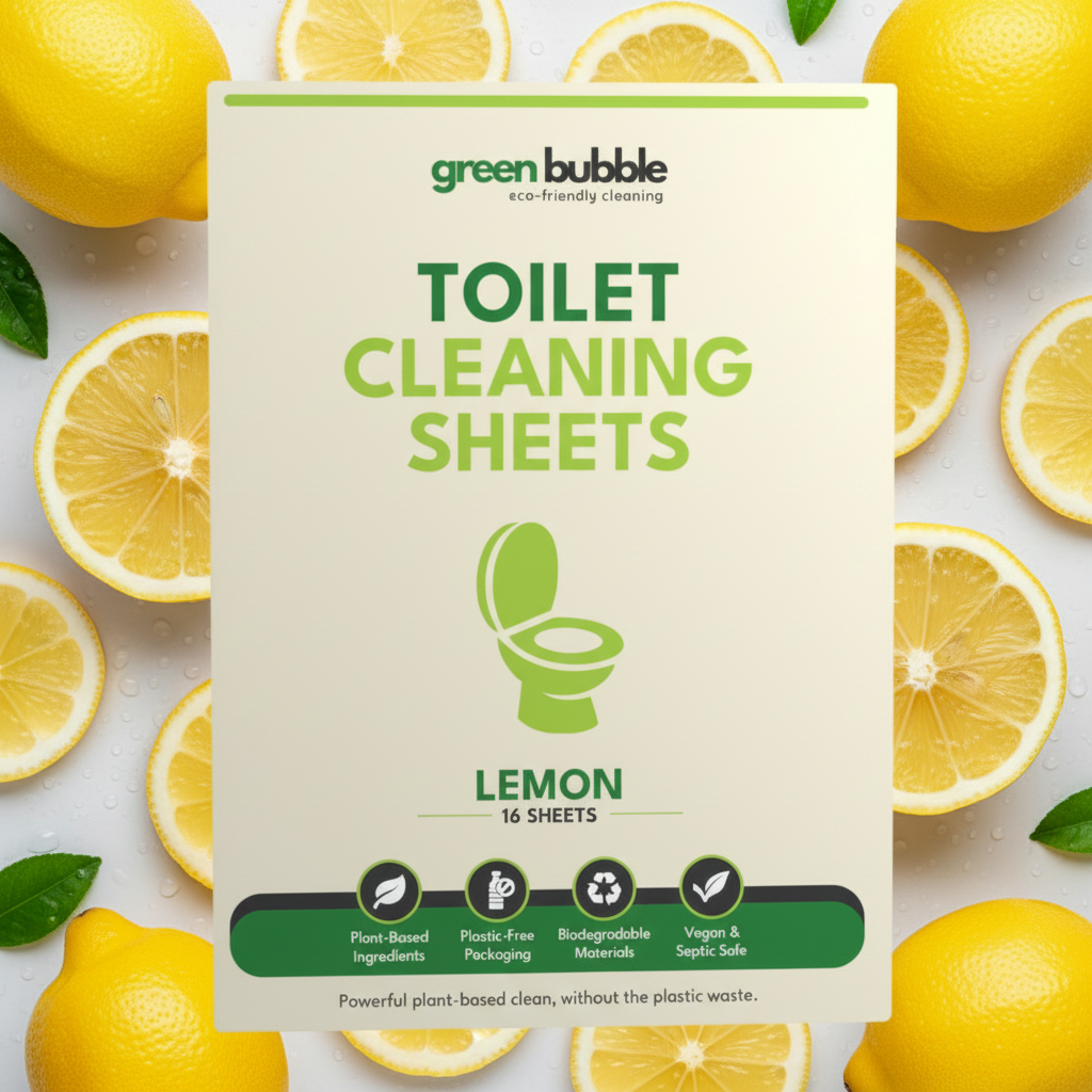 Eco-Friendly Toilet Cleaning Sheets – Green Bubble